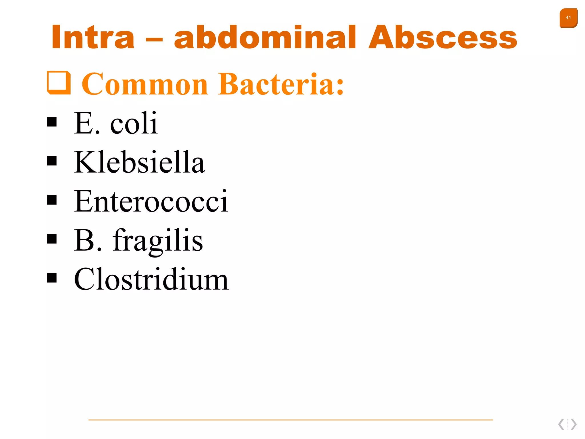 Intra-abdominal infections | PPTX