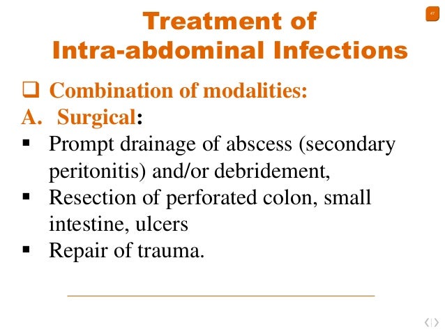 Intra Abdominal Infections