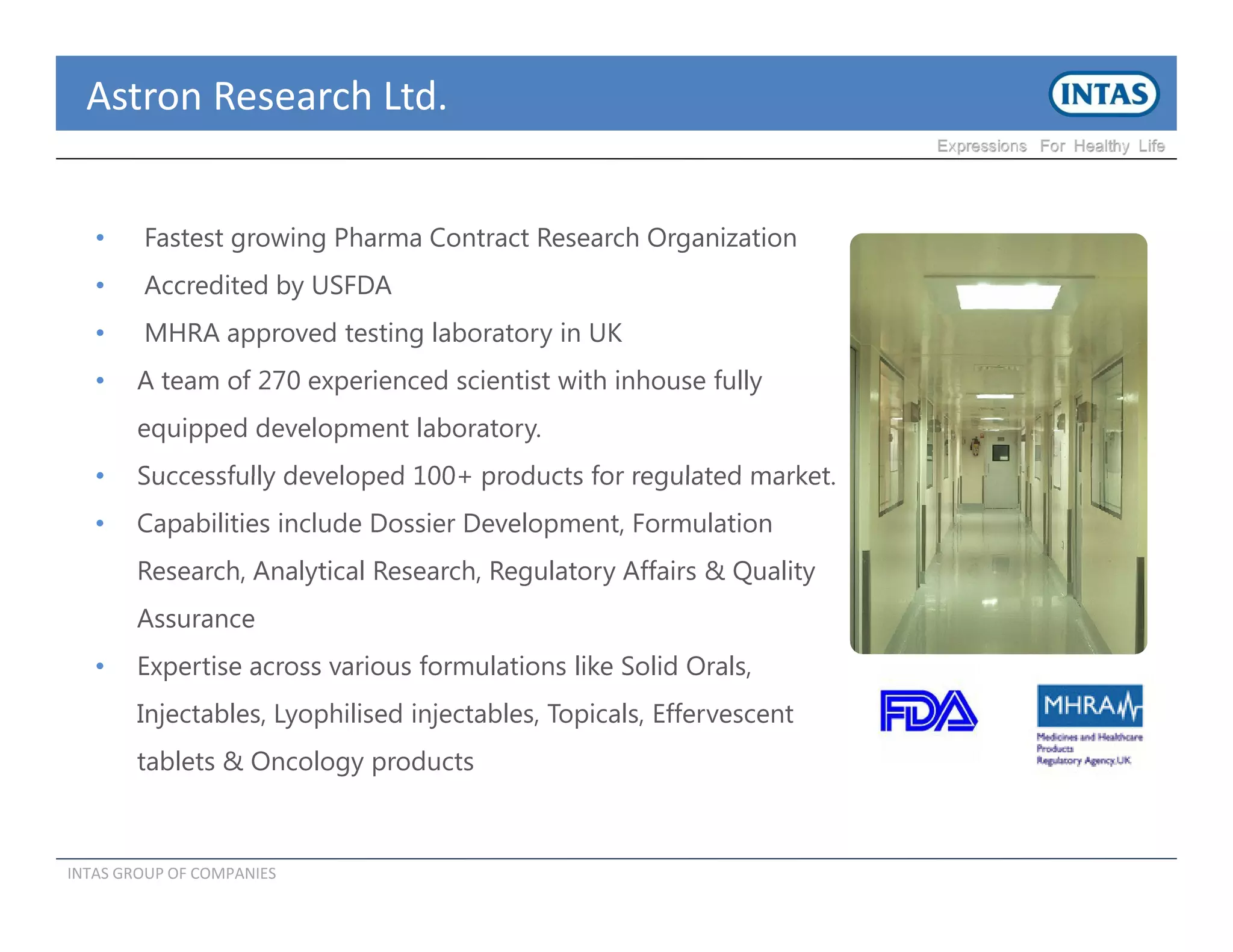 Intas corporate ppt | PDF