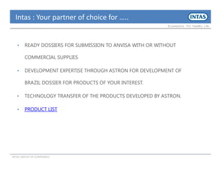 Intas corporate ppt | PDF
