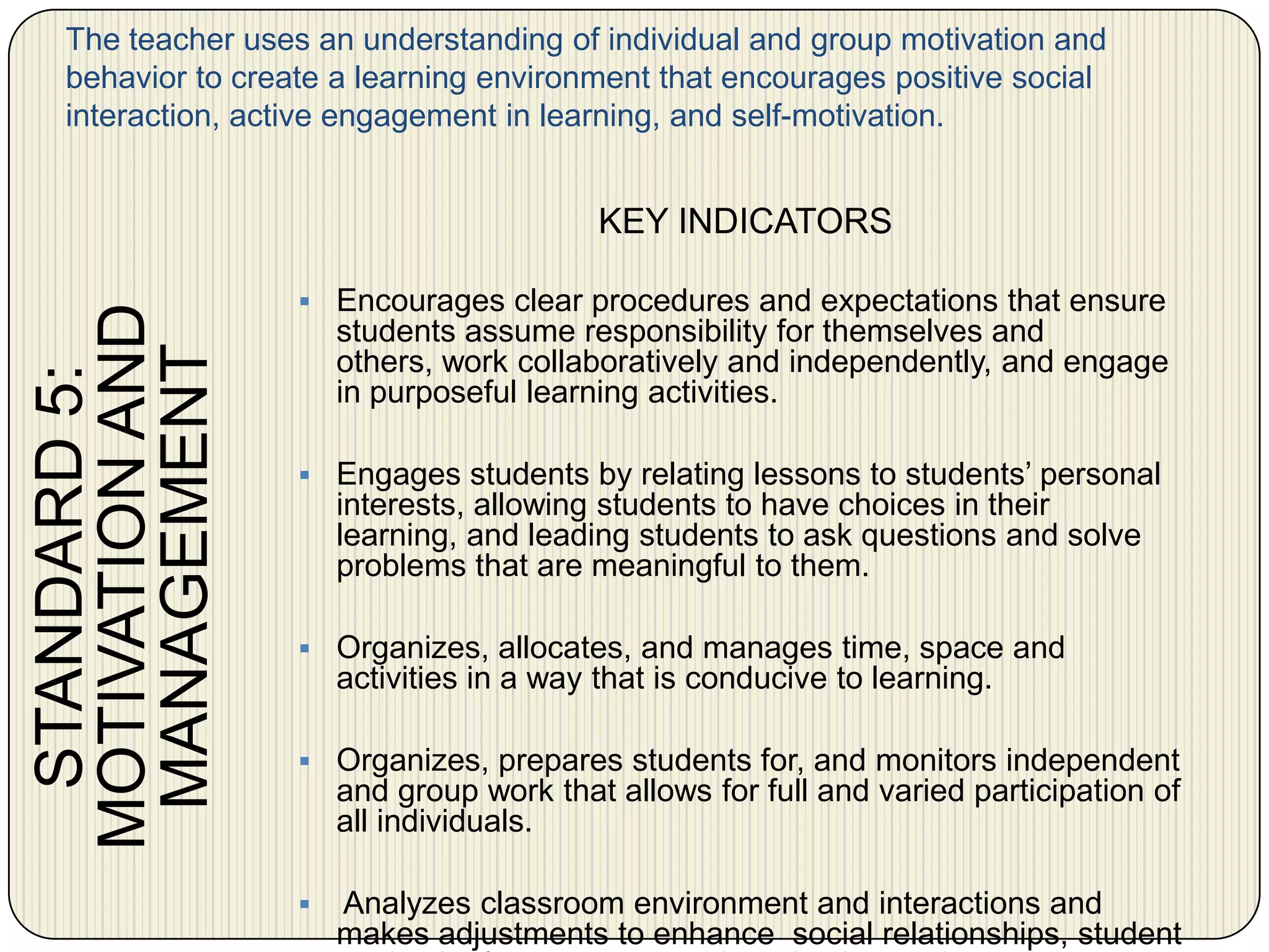 Intasc Standards presentation | PPTX