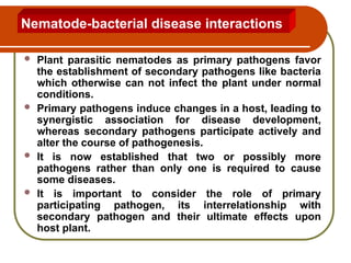 interaction of bacteria with nematodes with examples | PPT