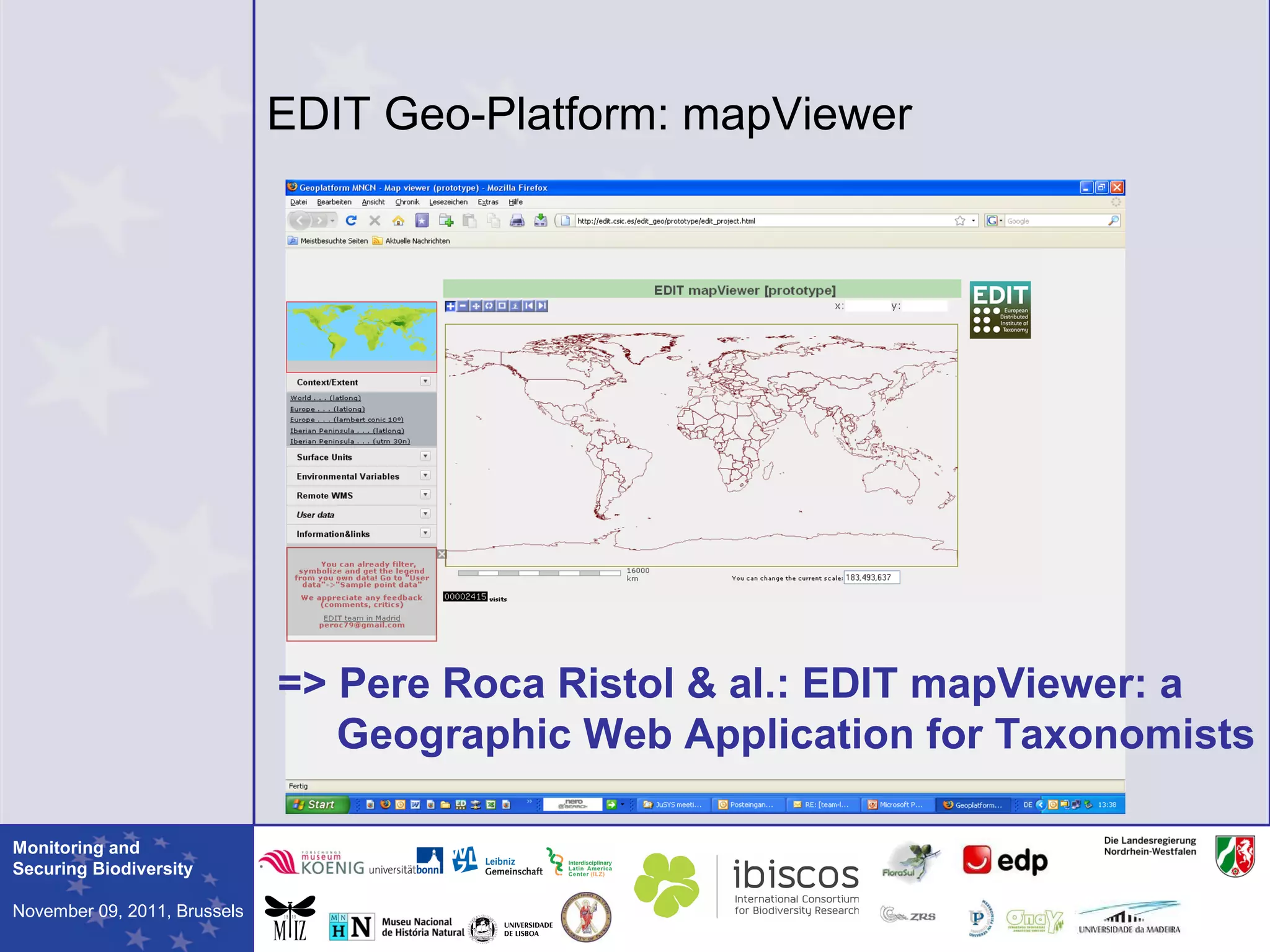 International Biodiversity Projects and Natural History Museums ...