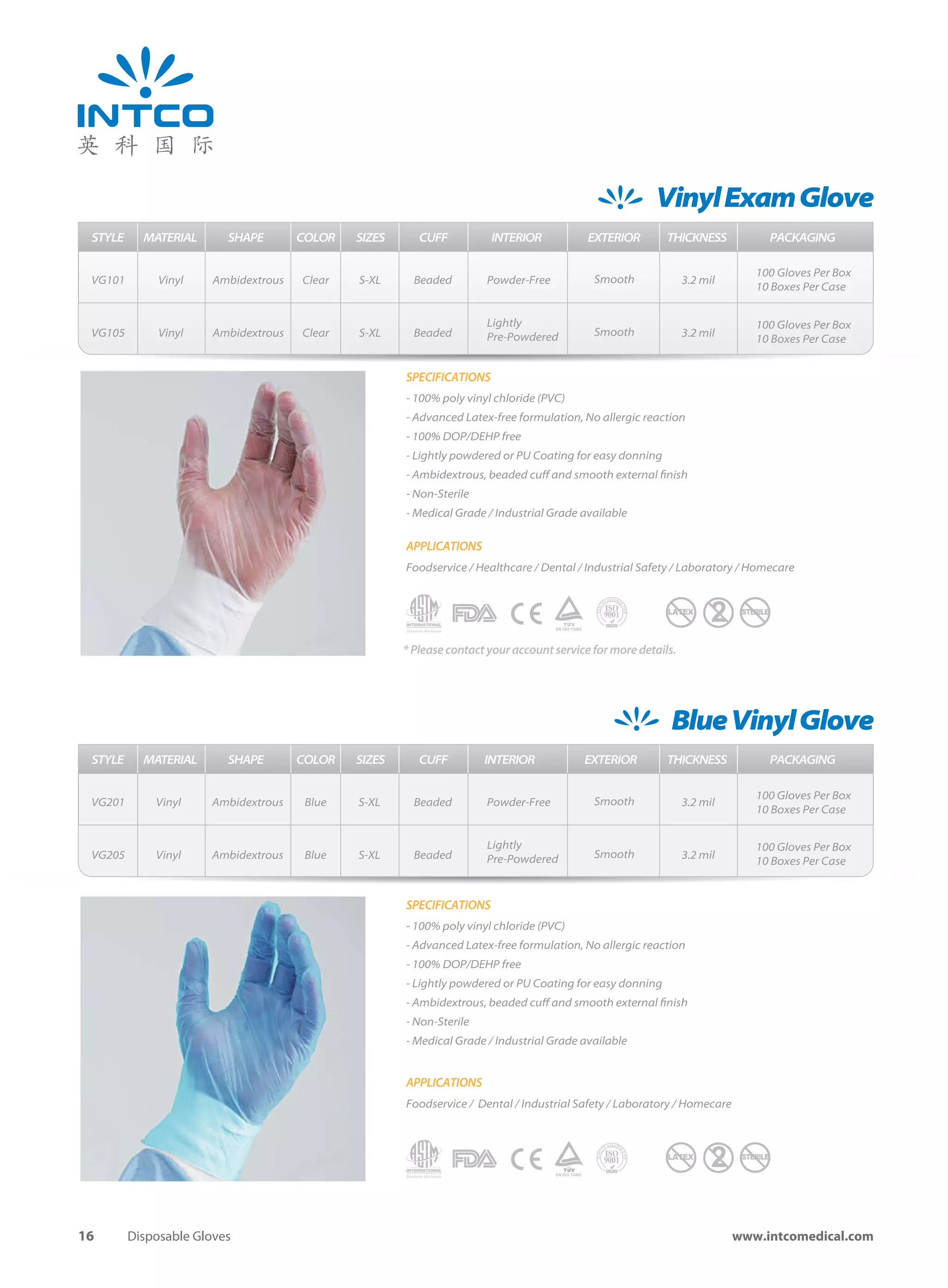 Intco medical product-gloves,hot/cold therapy,ECG and wheelchair | PDF