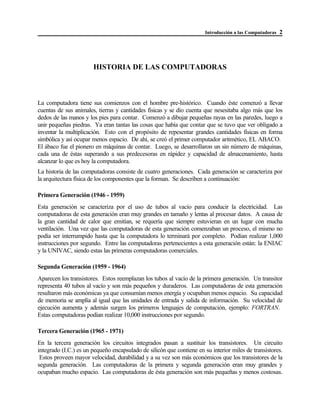 Introducción a las Computadoras | PDF