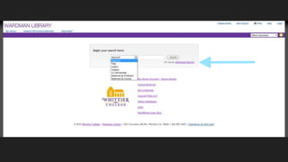 First Year Library Databases Presentation | PPTX