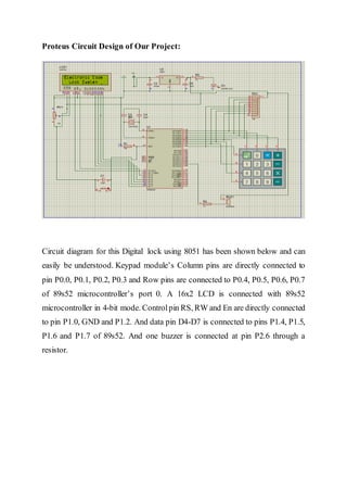 Auto Room Lighting and Door lock Report | DOCX | Computer Peripherals | Computing