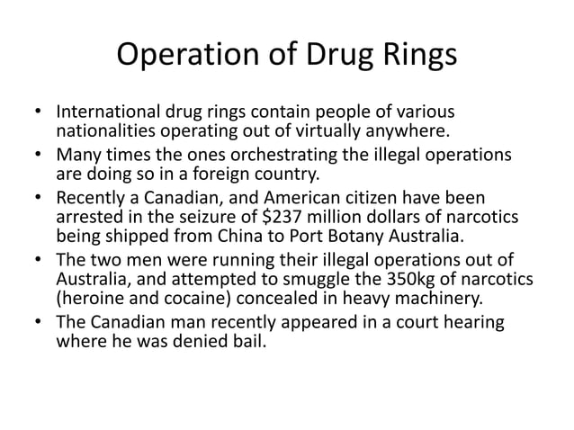 Int drug rings | PPTX
