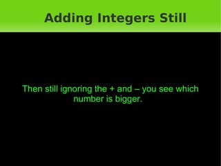 Integers | ODP