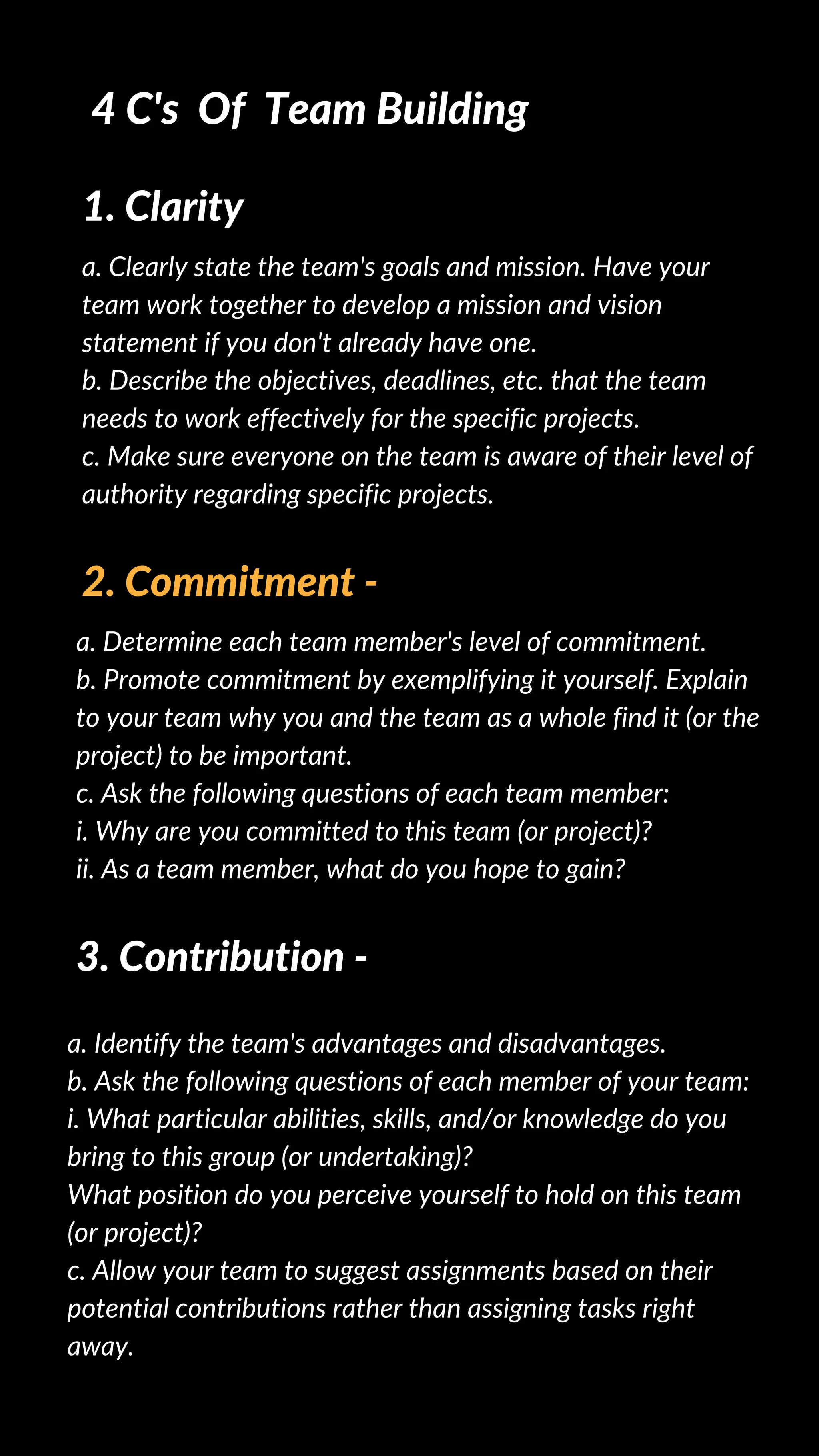 In team building, what are the 4 C's.pdf