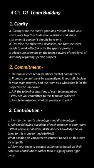In team building, what are the 4 C's.pdf