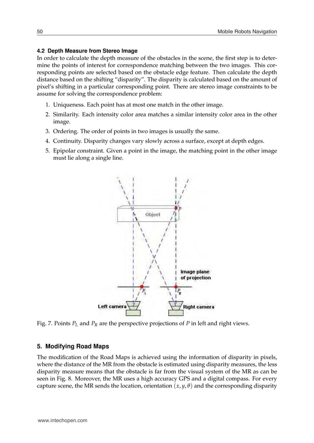 In Tech Vision Based Obstacle Detection Module For A Wheeled Mobile