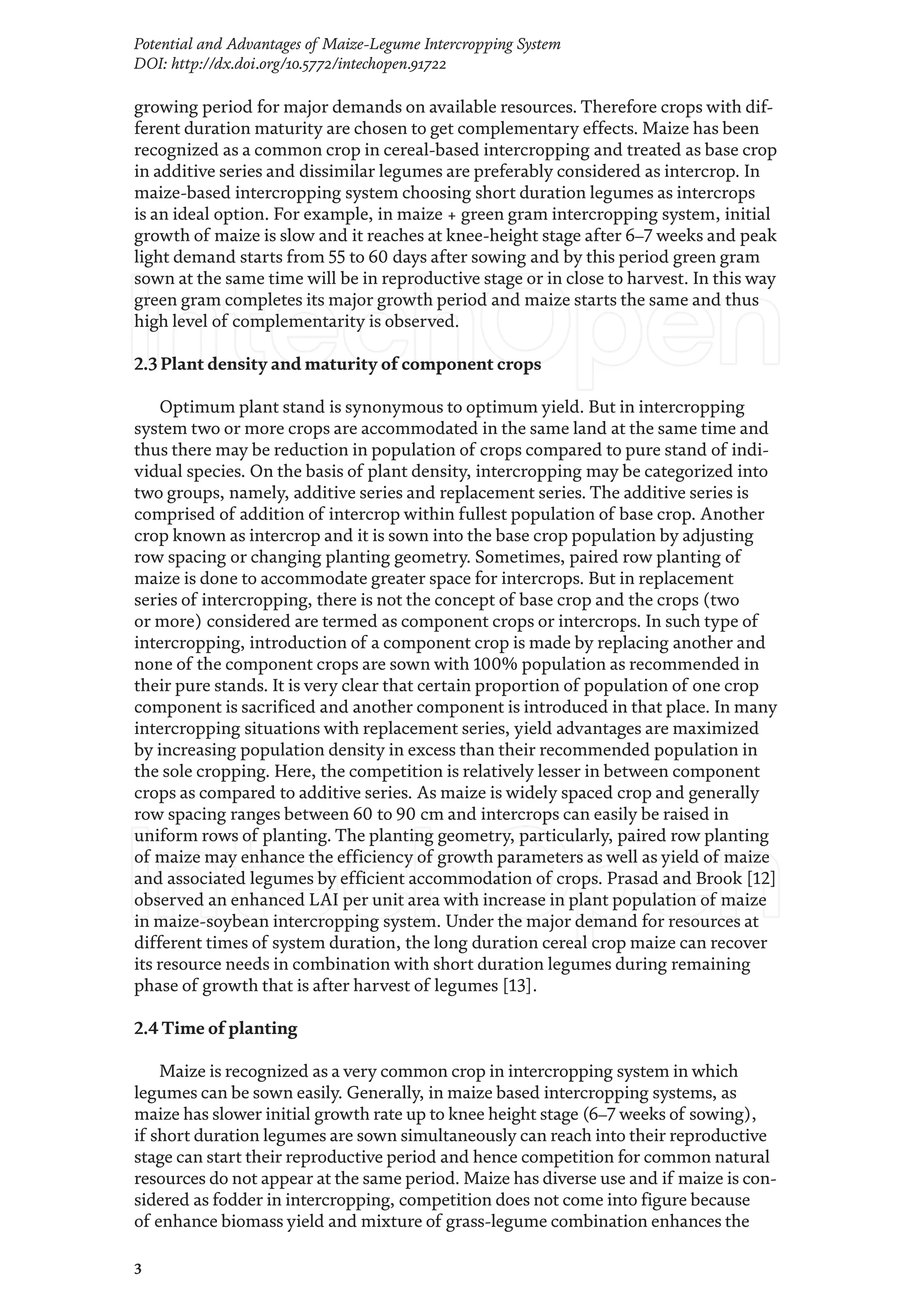 Maize-legume inter-cropping system, Book chapter | PDF