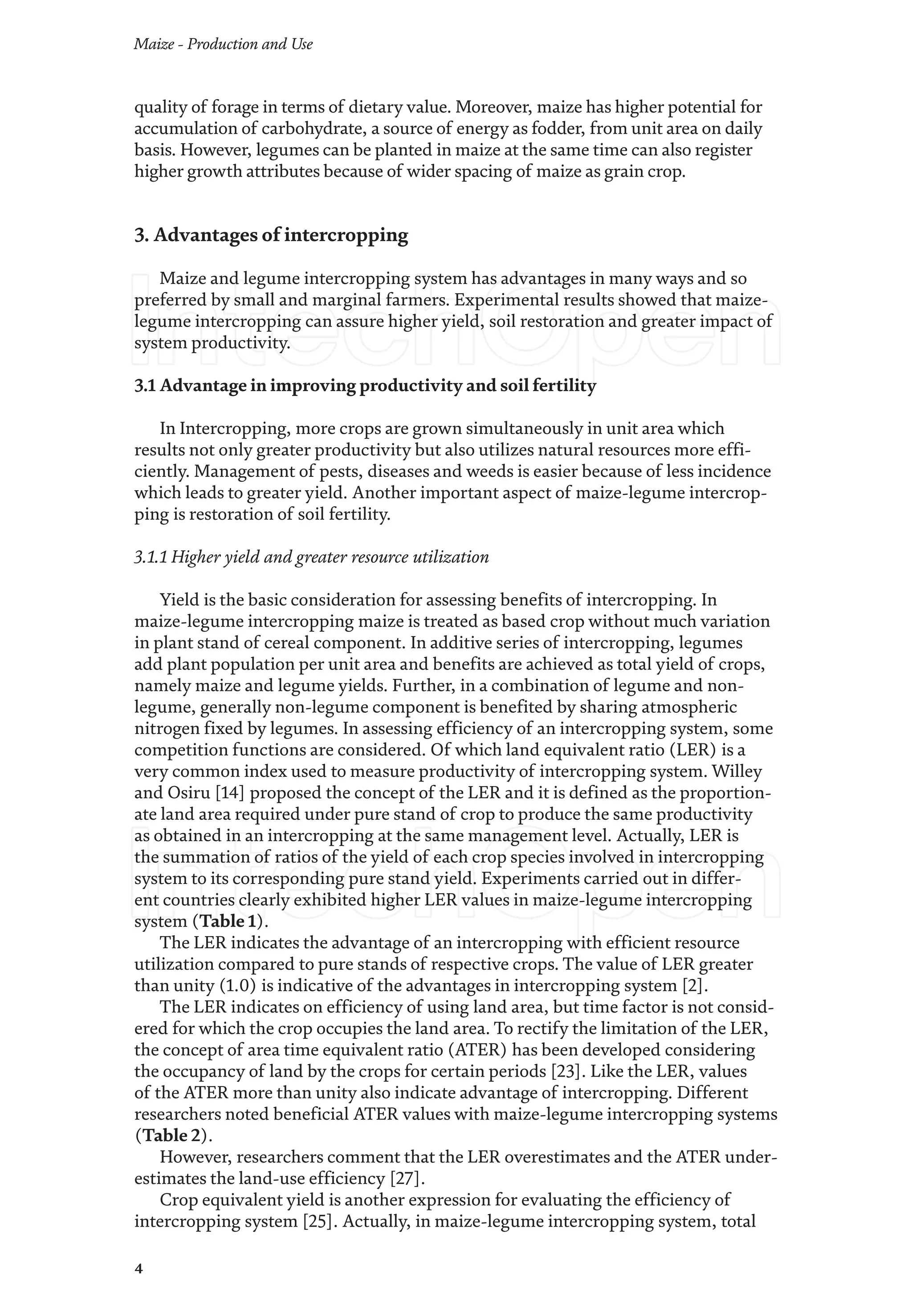 Maize-legume inter-cropping system, Book chapter | PDF