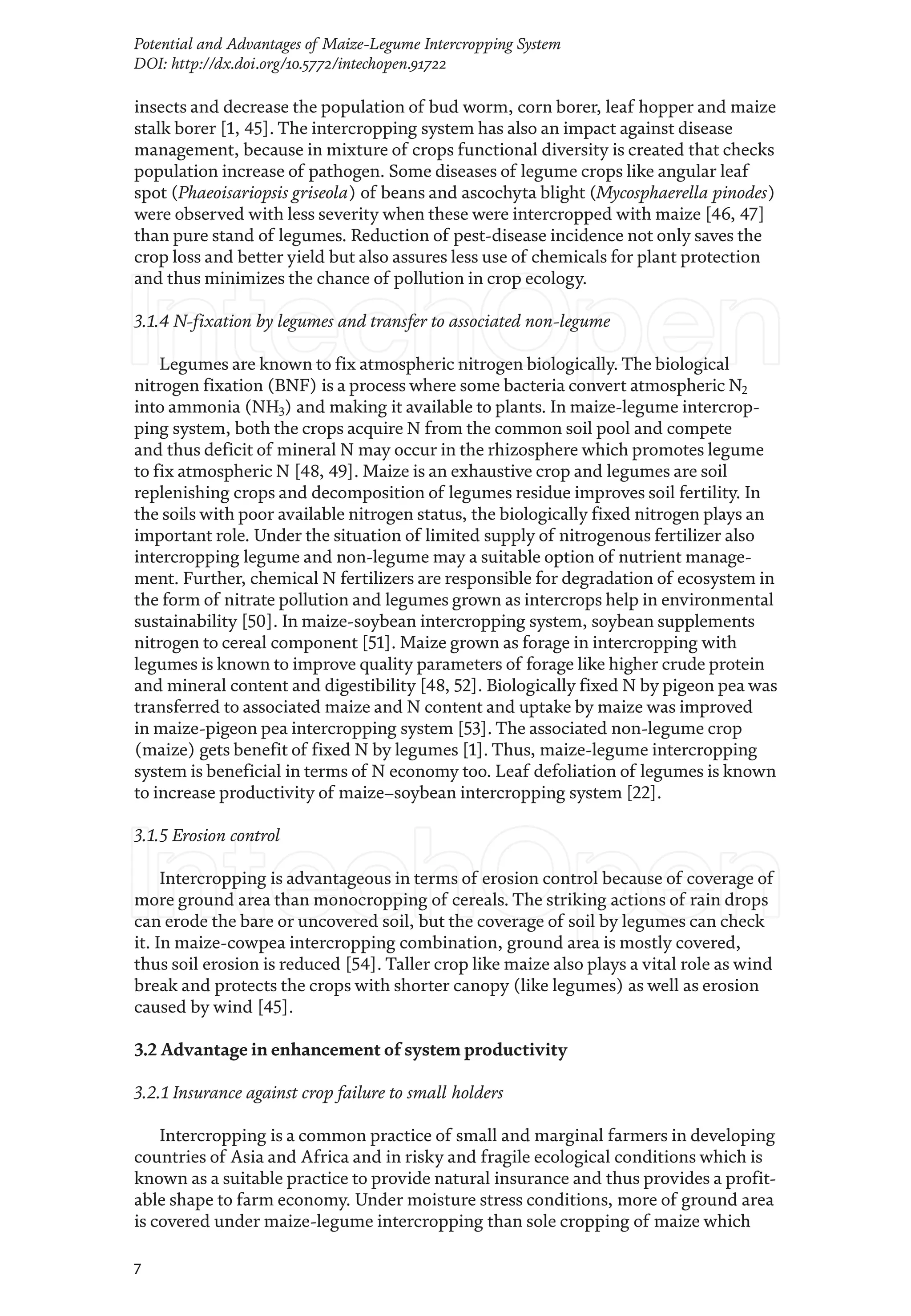 Maize-legume inter-cropping system, Book chapter | PDF