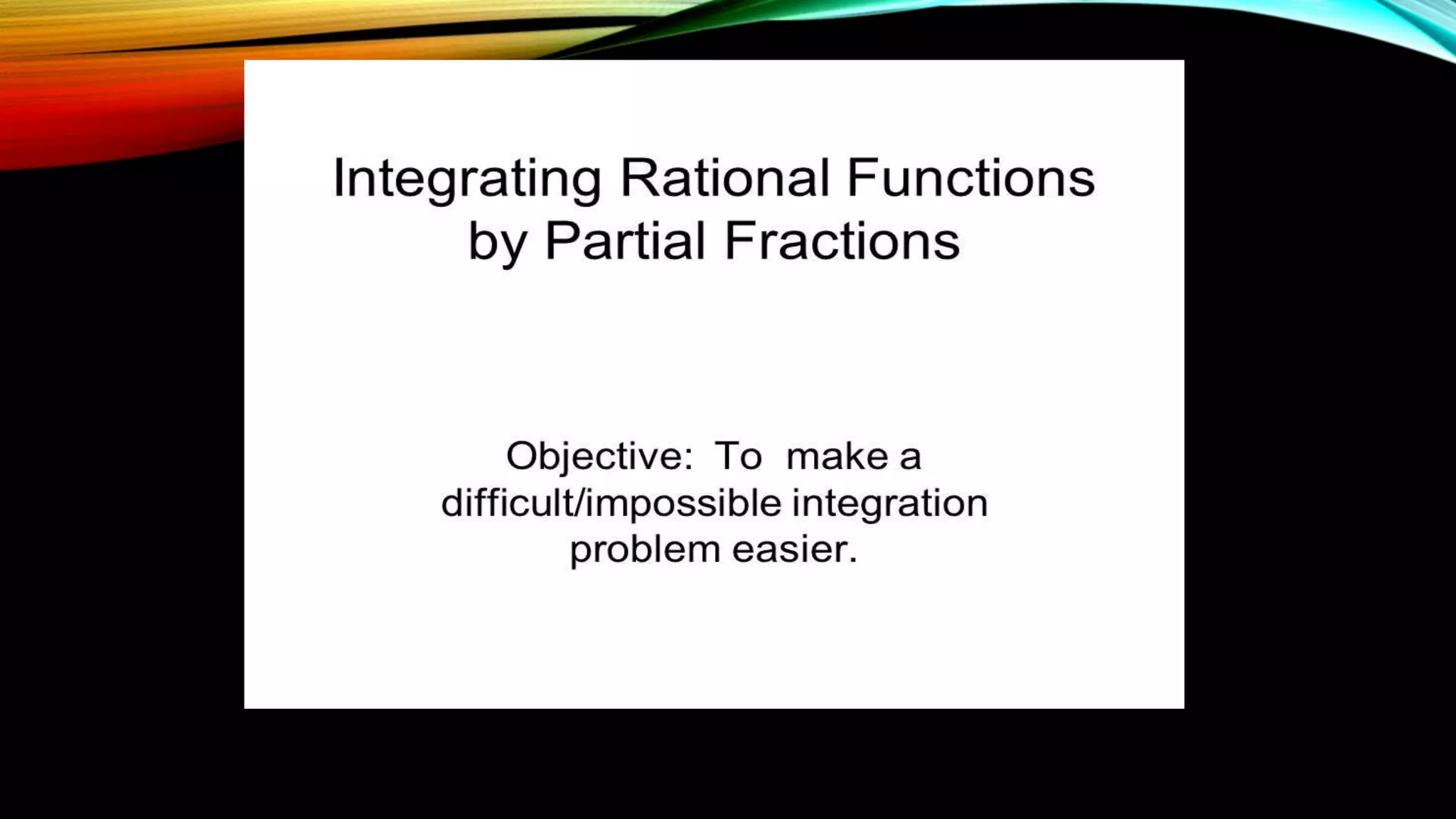 Integration by partial fraction | PPTX
