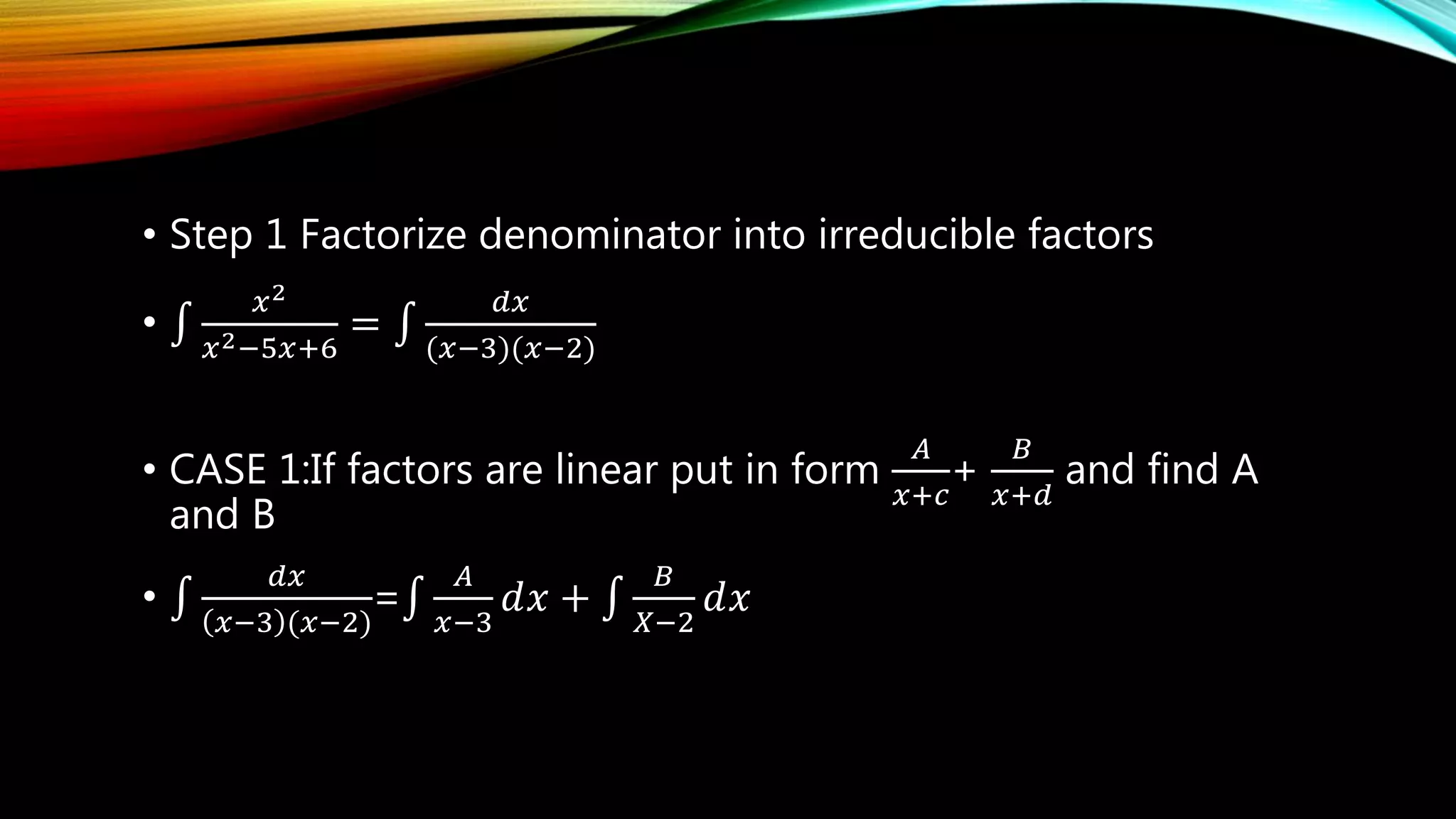 Integration By Partial Fraction Pptx