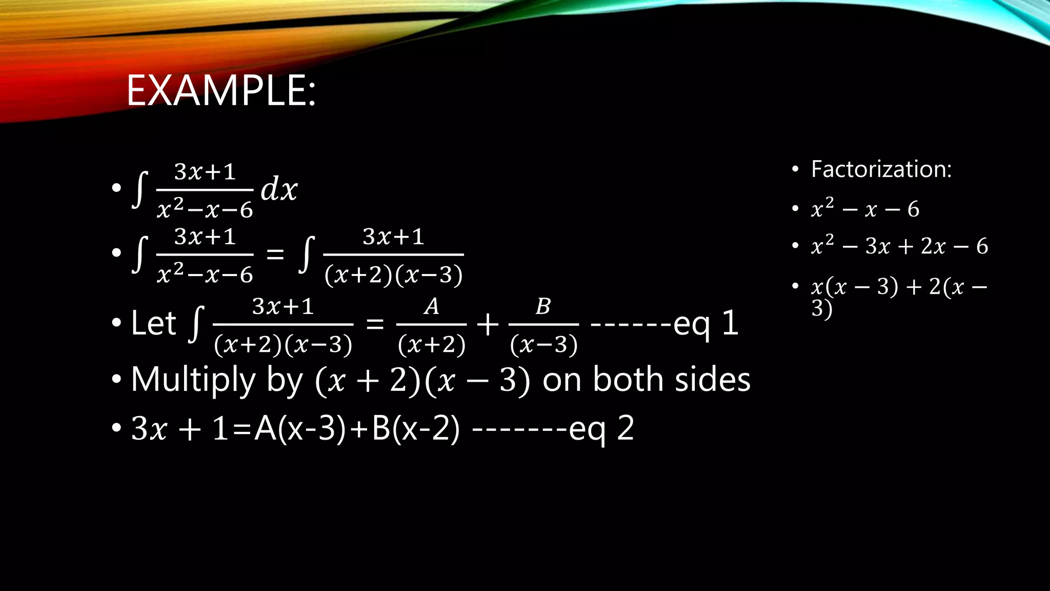 Integration by partial fraction | PPT