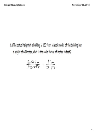 Integer quiz | PDF