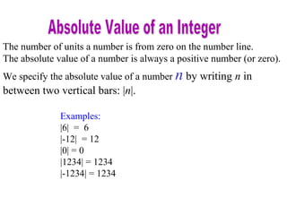 Integers | PPT