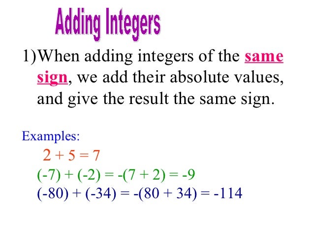 Integers