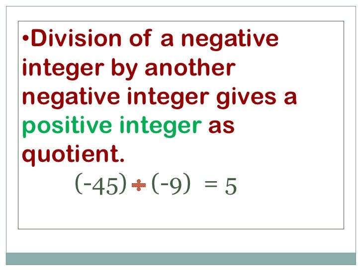 Integers