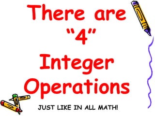 Integer Numbers Pptx