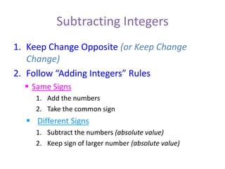 Integer operations | PPT