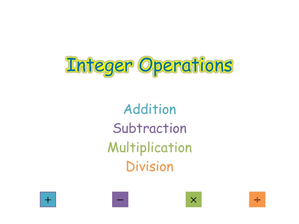 Integer operations