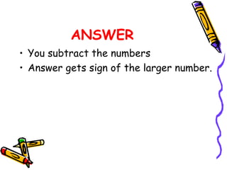 Integer practice (add and subtract) ppt | PPT | Science