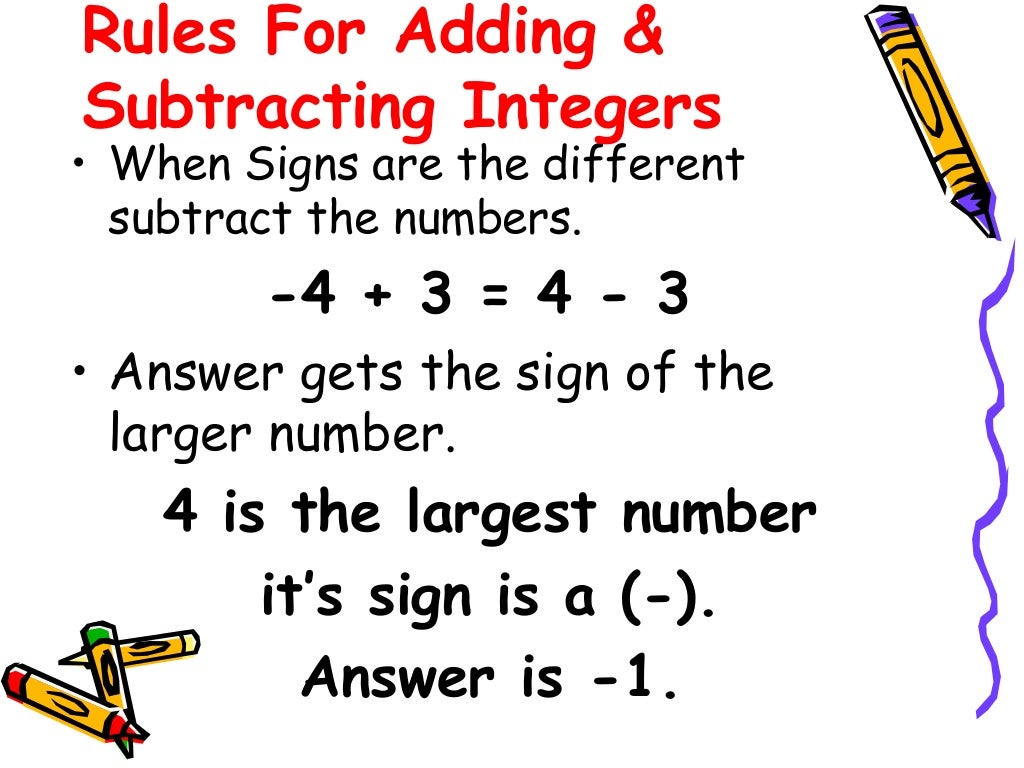 Integer practice (add and subtract) ppt