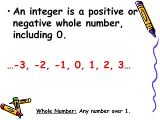Integer practice (multiply and divide) ppt | PPT