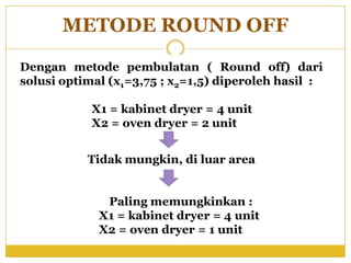 ITP UNS SEMESTER 2 Integer programming | PPTX