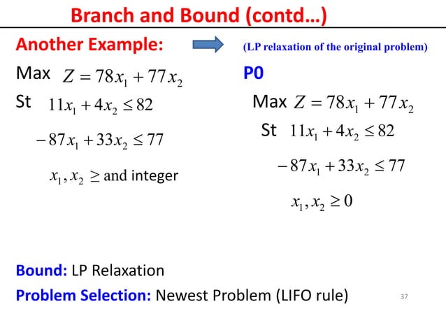 Integer Programming Ppternxzamnbmbmspdf Ppt