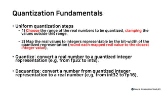 Integer quantization for deep learning inference: principles and empirical evaluation | PPT