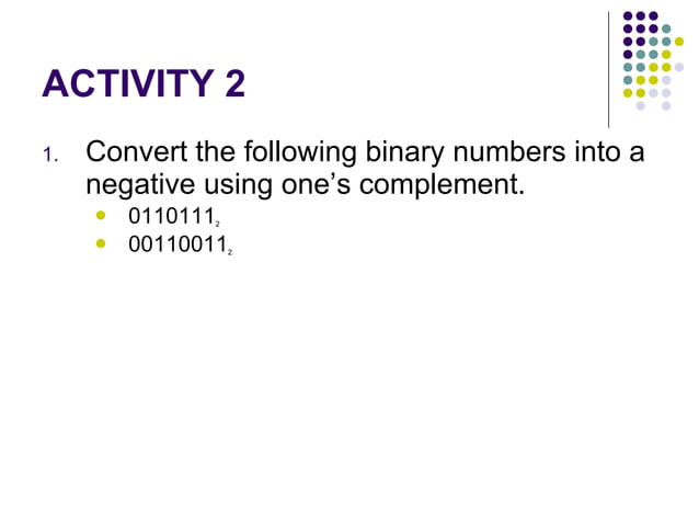 Integer Representation | PPT
