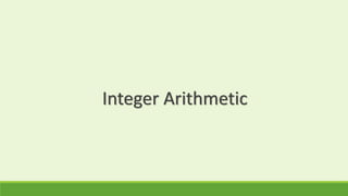 Integer represention | PDF