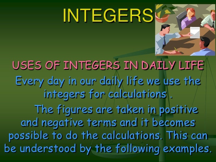 Integers Integers
