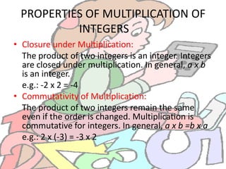 Integers | PPTX