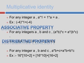 Integers | PPTX