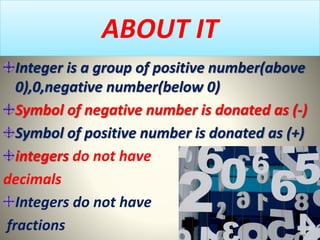 Integers | PPT