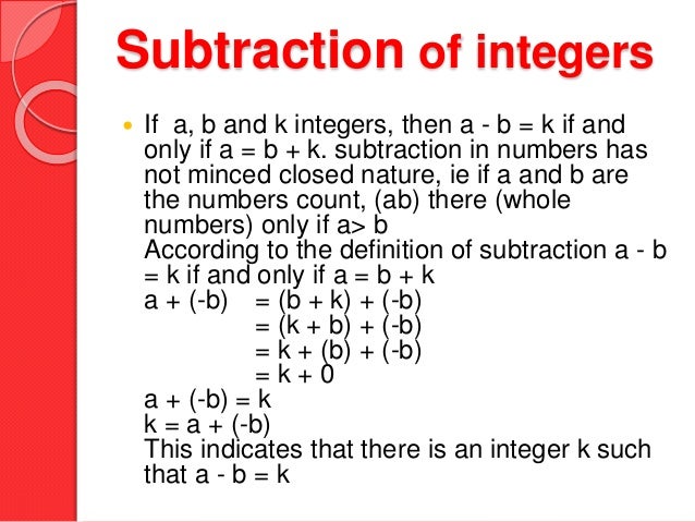 Integers