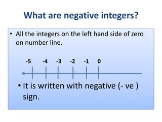 Integers introduction | PPT