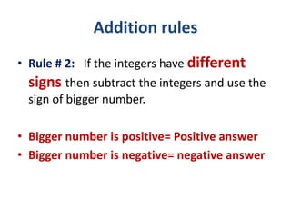 Integers introduction | PPT