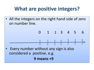 Integers introduction | PPT