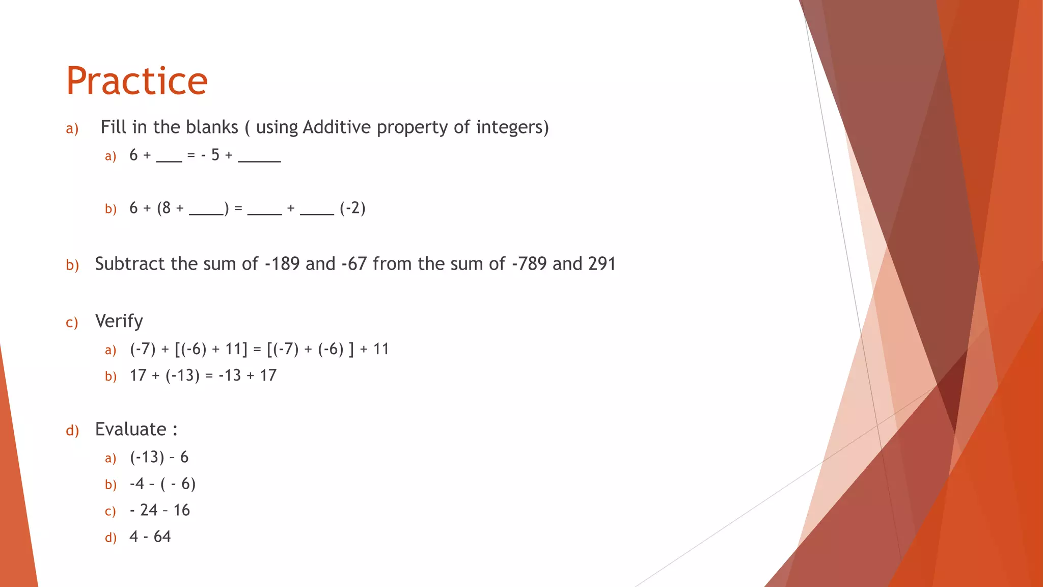 Integers | PPTX