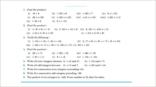 Integers | PPTX