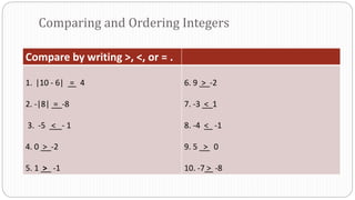 Integers | PPT