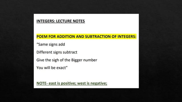Integers - Grade 7 | PPTX | Physics | Science