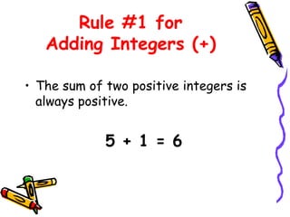 Integers.(Addition, Subtraction, Multiplication, Division)ppt | PPT
